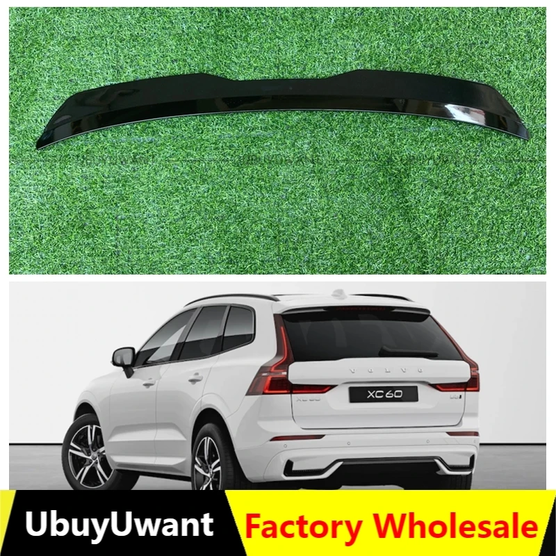Rear Roof Lip Spoiler For Volvo XC60 Mk2 R Design 2017 ABS Plastic ...