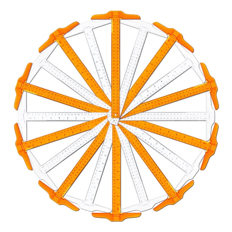 1Pcs-T-shaped-Double-Side-Scale-Ruler-Drafting-Drawing-Tool-Plastic ...