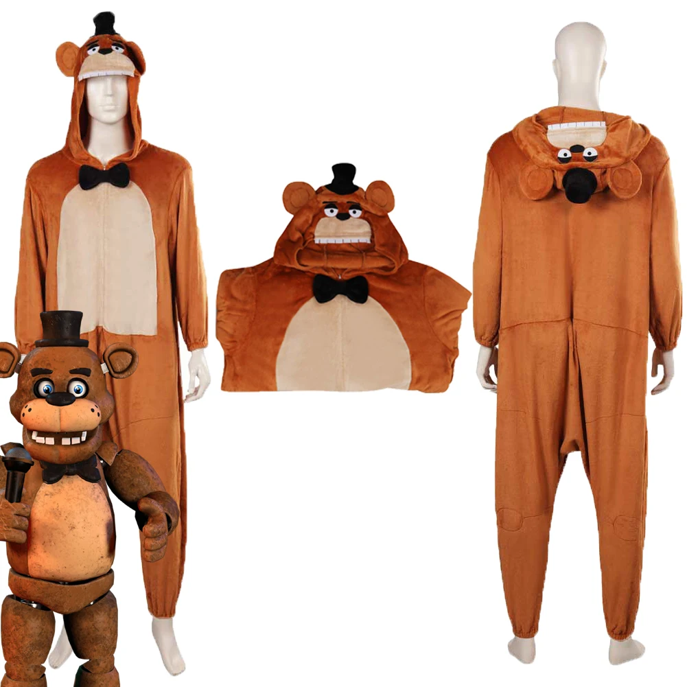 FNAF-Funny-Cos-Bear-Freddy-Cosplay-Costume-Outfits-Fantasy-Sleepwear ...