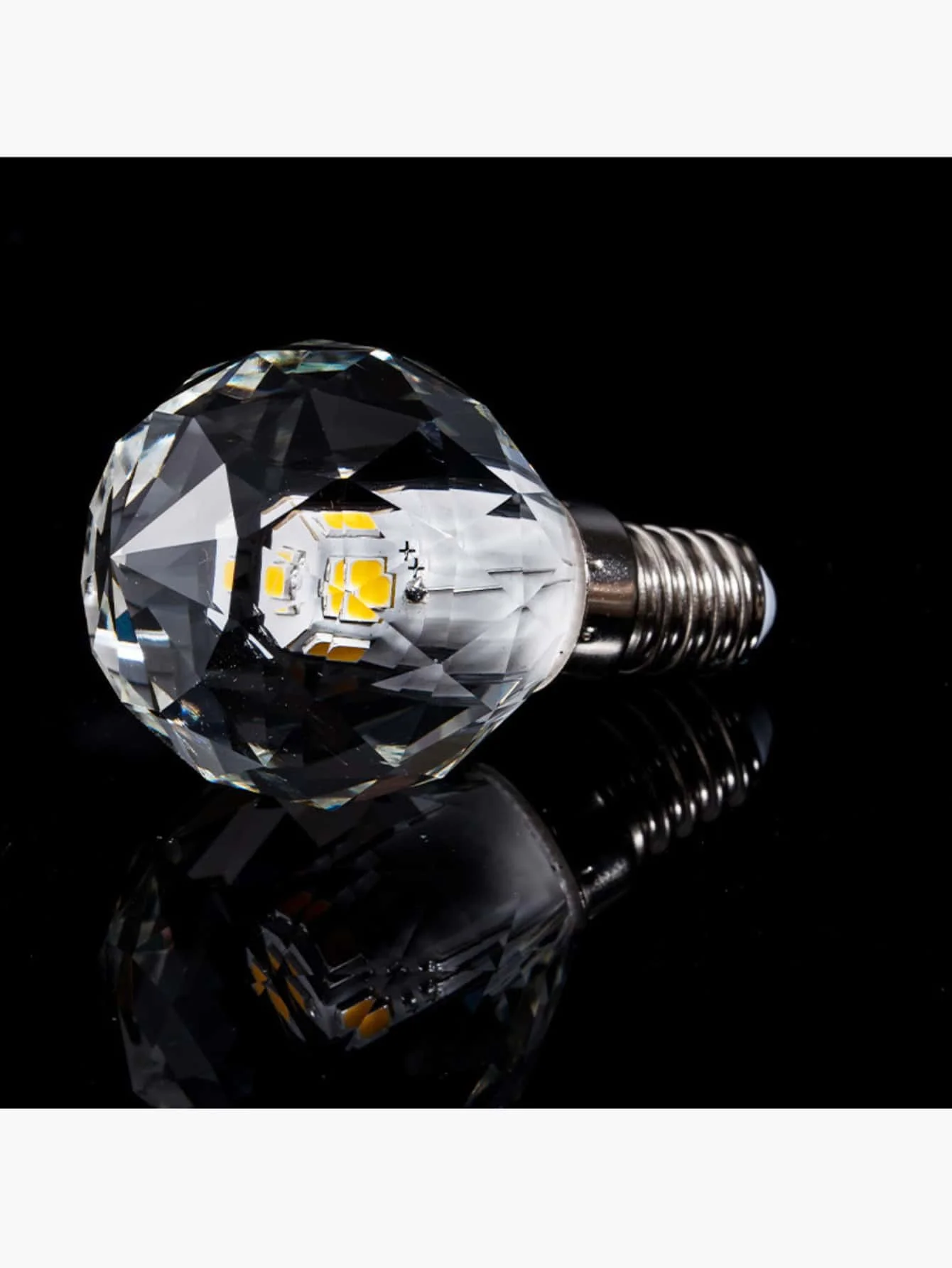 1pack 220V 3W Led crystal ball bubble E14 crystal bulb household round ...