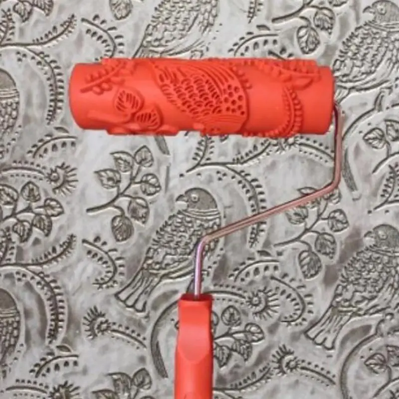 7-inch-Bird-Texture-Paint-Embossing-Roller-DIY-Patterned-Paint-Roller ...