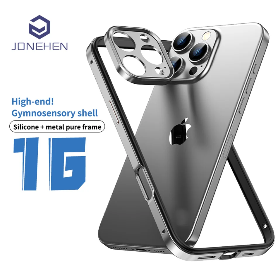 Luxury Aluminum Metal Light Frame For iPhone 13 14 Plus 15 16 Pro Max ...
