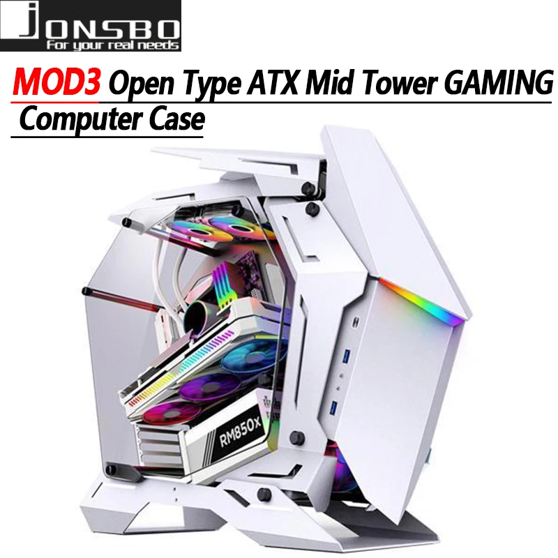 JONSBO-MOD3-MOD-3-Tipo-Aberto-ATX-Mid-Tower-Gaming-Caso-Jogadores-E ...