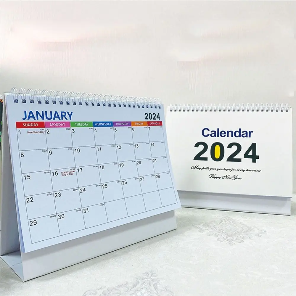 2024-English-Desk-Standing-Calendar-Desktop-Small-Monthly-Planner-Table ...