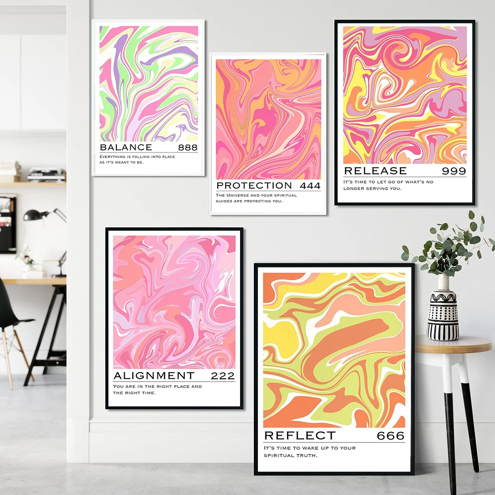 Angel-Number-Posters-Hue-Gradient-Aura-Energy-Wall-Art-Canvas-Painting ...