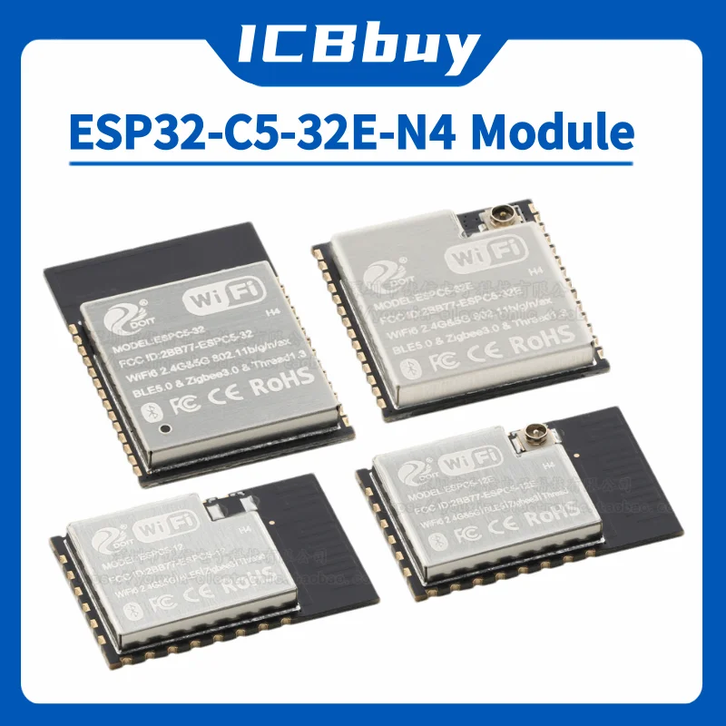 ESP32-C5-N4 ESP32C5 WiFi 6 開発ボード デュアルバンド 2.4G 5G 対応 ESP32 モジュール IoT ...