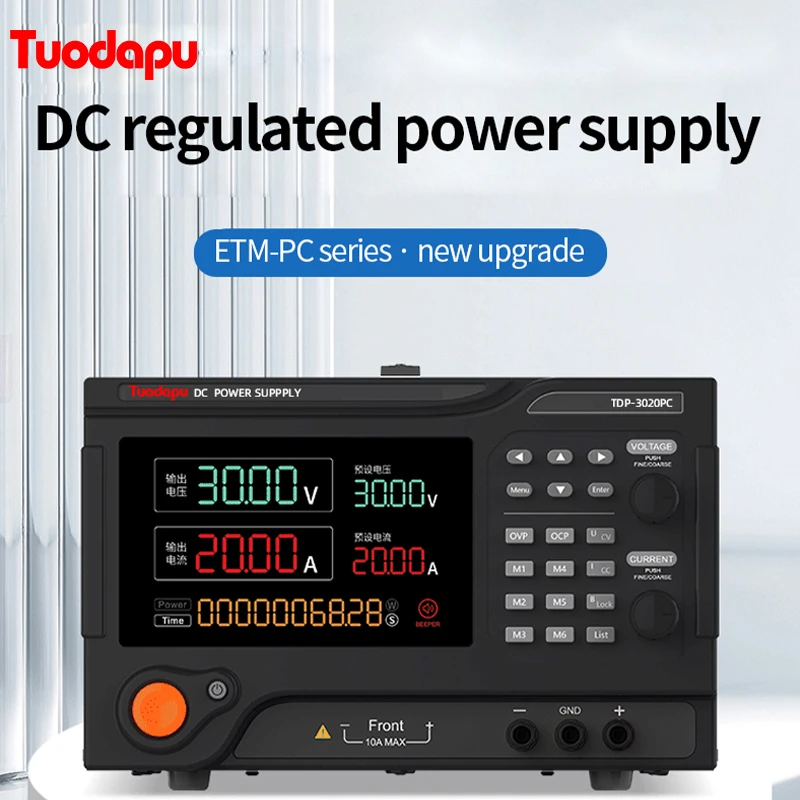Tuodapu Programmable DC Regulated Power Supply 15V 60A Adjustable Constant Voltage Constant ...