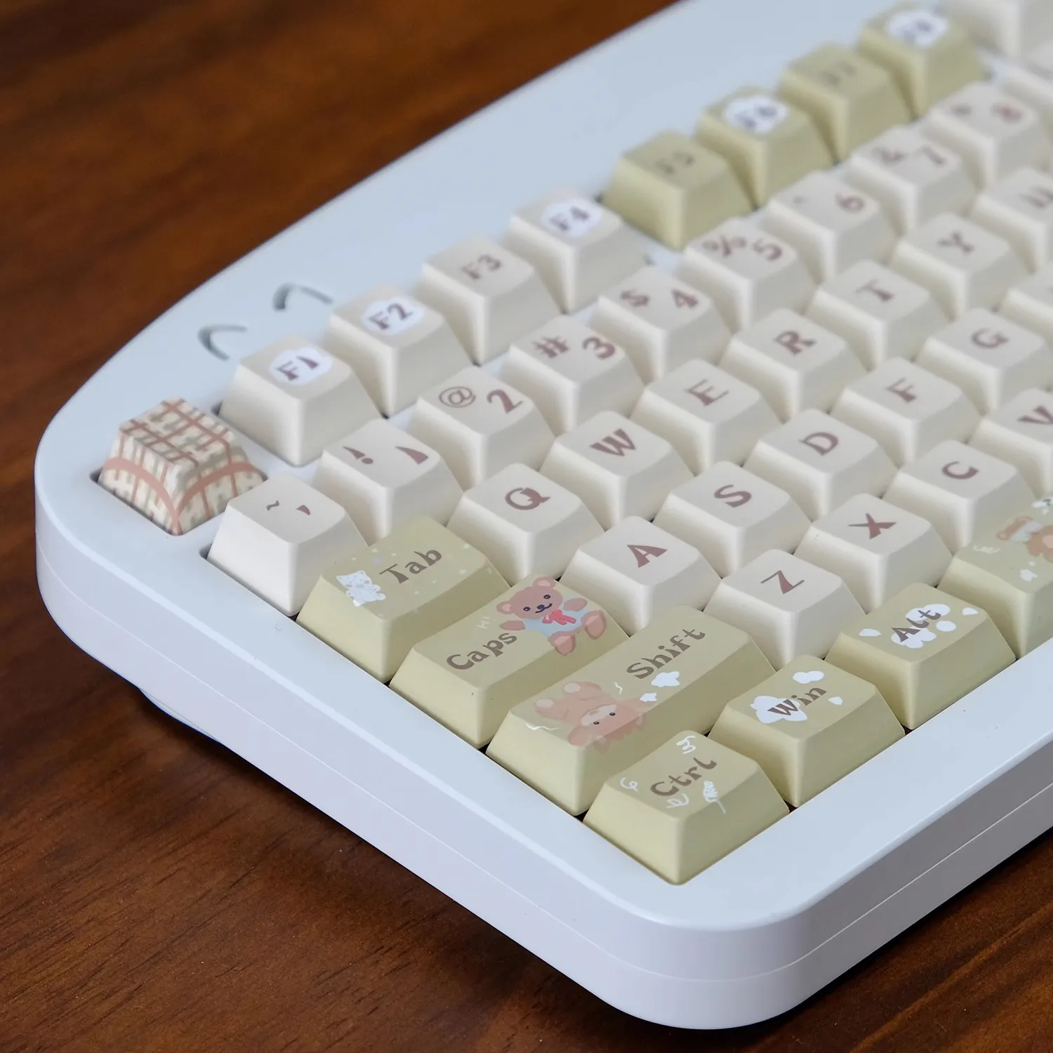 124 Keys/set Boom Little Bear Keycaps PBT Dye Sublimation Key Caps ...