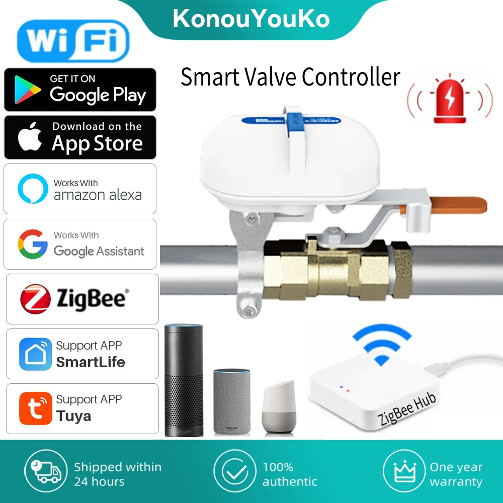 Smart Valve Controller Water | Wifi Controller Water Valve - Smart Home ...