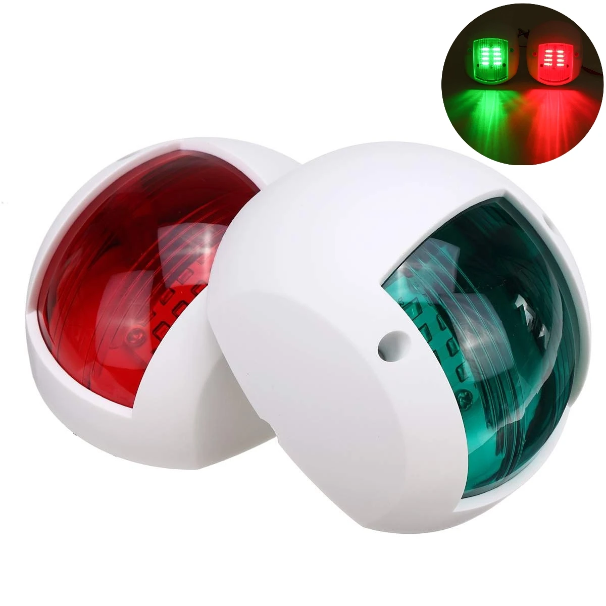 2PCS-12V-24V-LED-Navigation-Light-Signal-Lamp-Marine-Boat-Yacht-Sailing ...