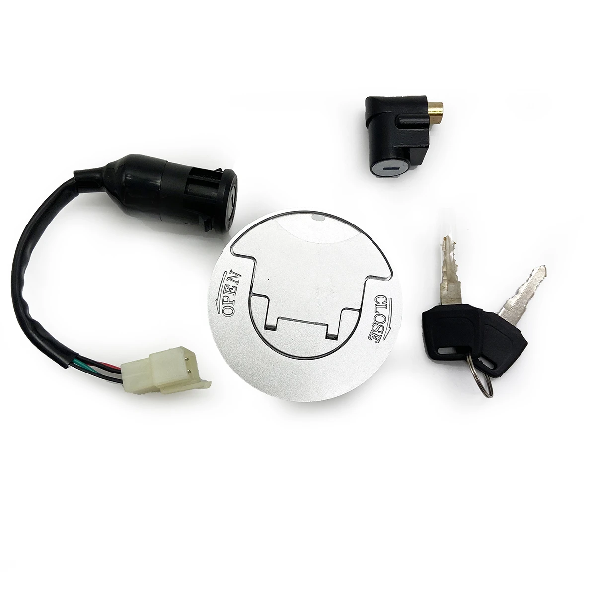 New Ignition Key Switch W/ Fuel Tank Cap fit for Bashan 200CC ATV Quad ...
