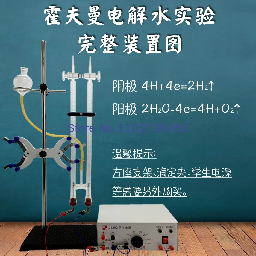 Hoffman-Electrolysis-of-Water-Demonstration-Platinum-Electrode ...
