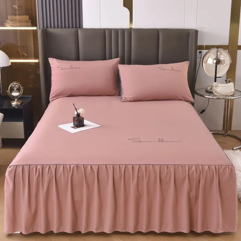 Non-Slip-Single-Piece-Bed-Skirt-Bed-Cover-Dust-Proof-Thickened-Bed ...