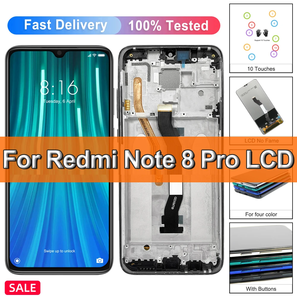 Pantalla-t-ctil-LCD-Original-de-6-53-pulgadas-para-Xiaomi-Redmi-Note-8 ...