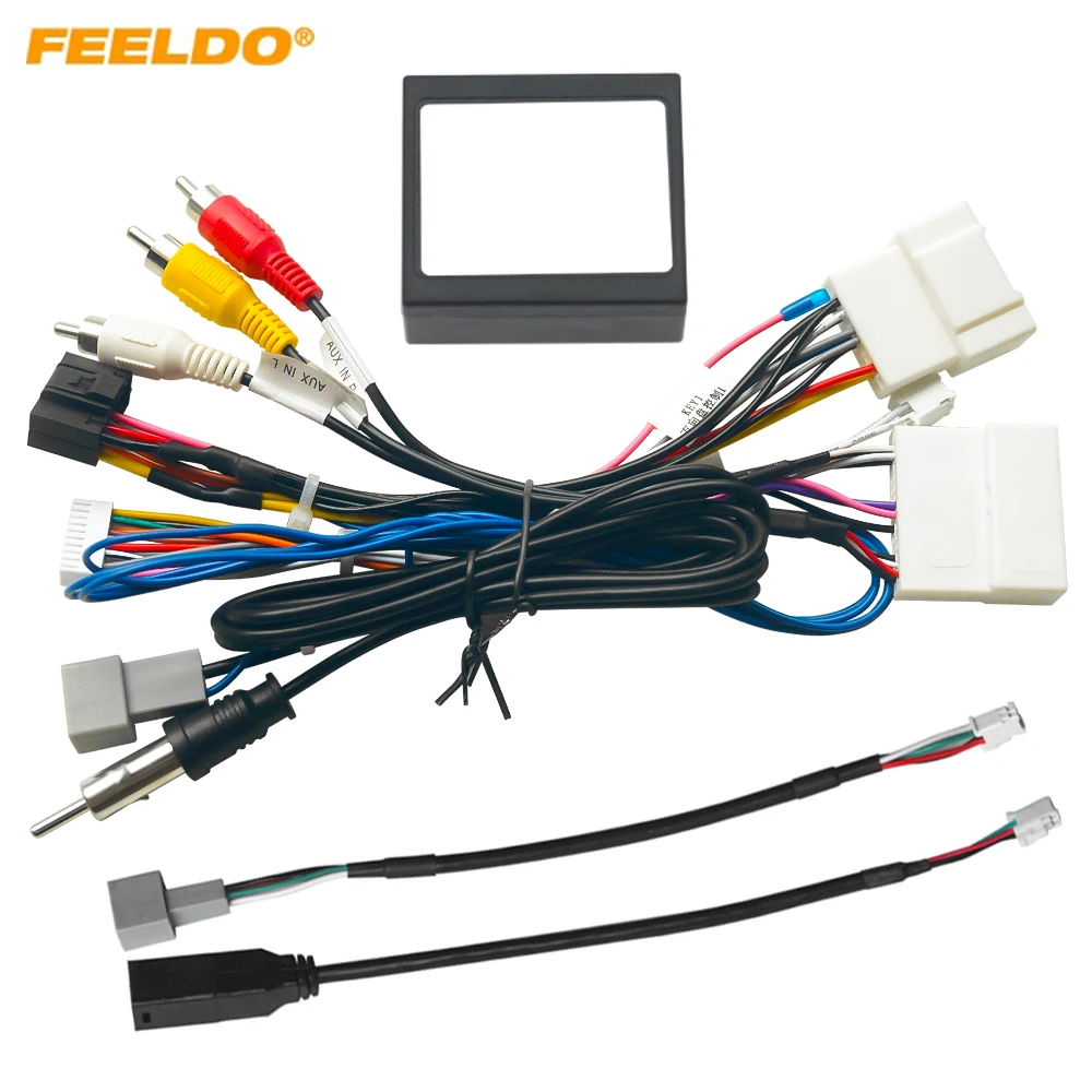 FEELDO-Car-Audio-Head-Unit-16pin-Wiring-Harness-Cable-For-Mazda3-14-18 ...