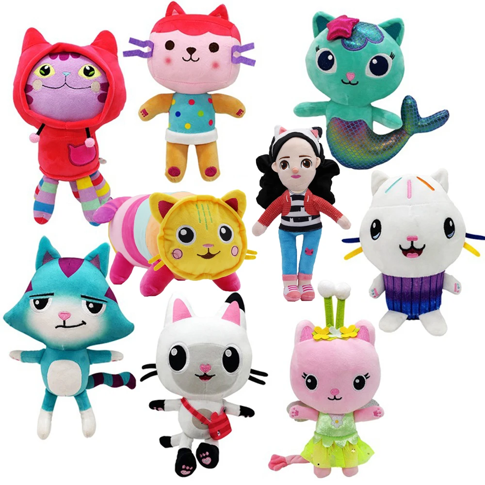 New Gabbys Dollhouse Plush Toy Mercat Cartoon Stuffed Animals Smiling ...