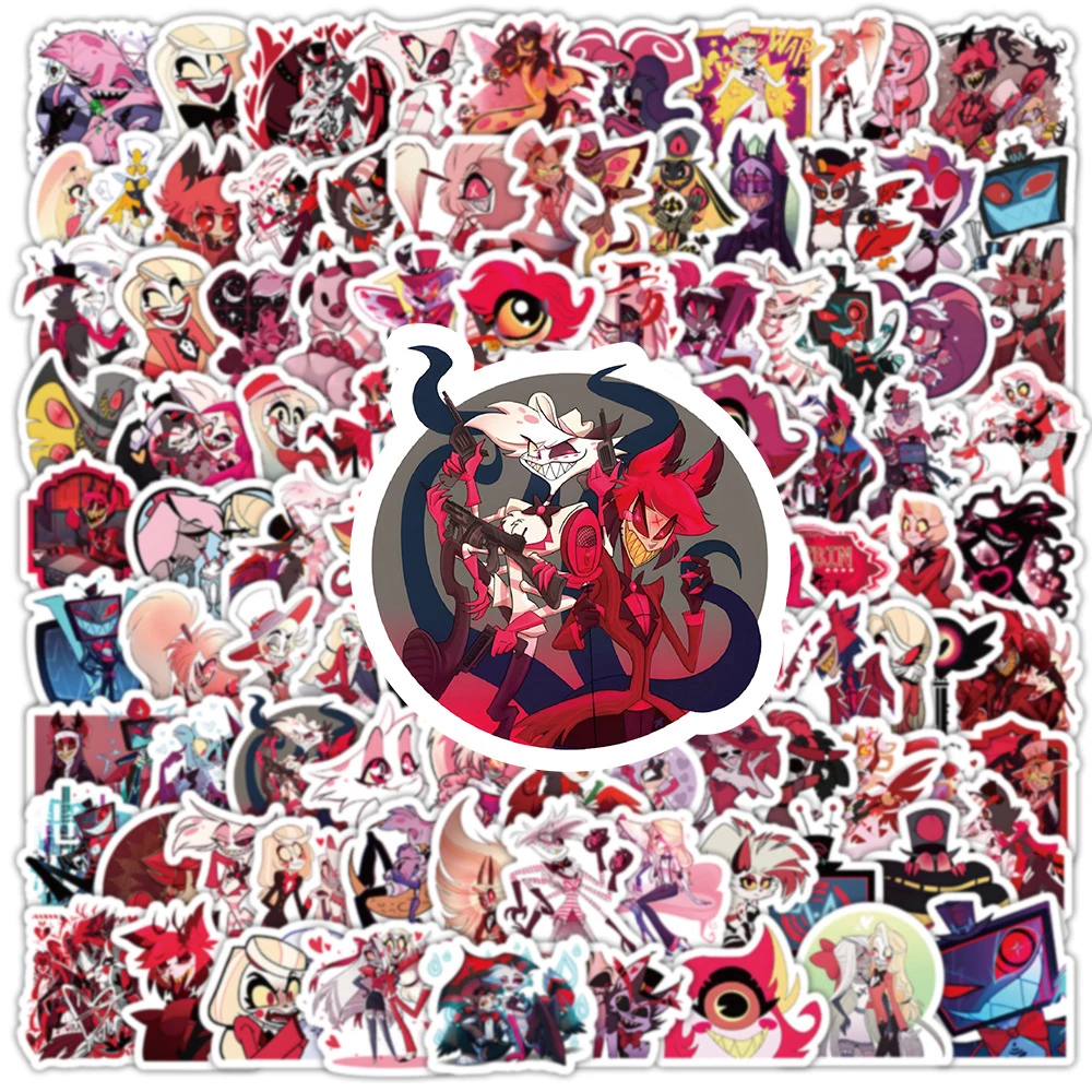 10 30 50 100 St Cke Hazbin Hotel Cartoon Aufkleber Anime Helluva Chef