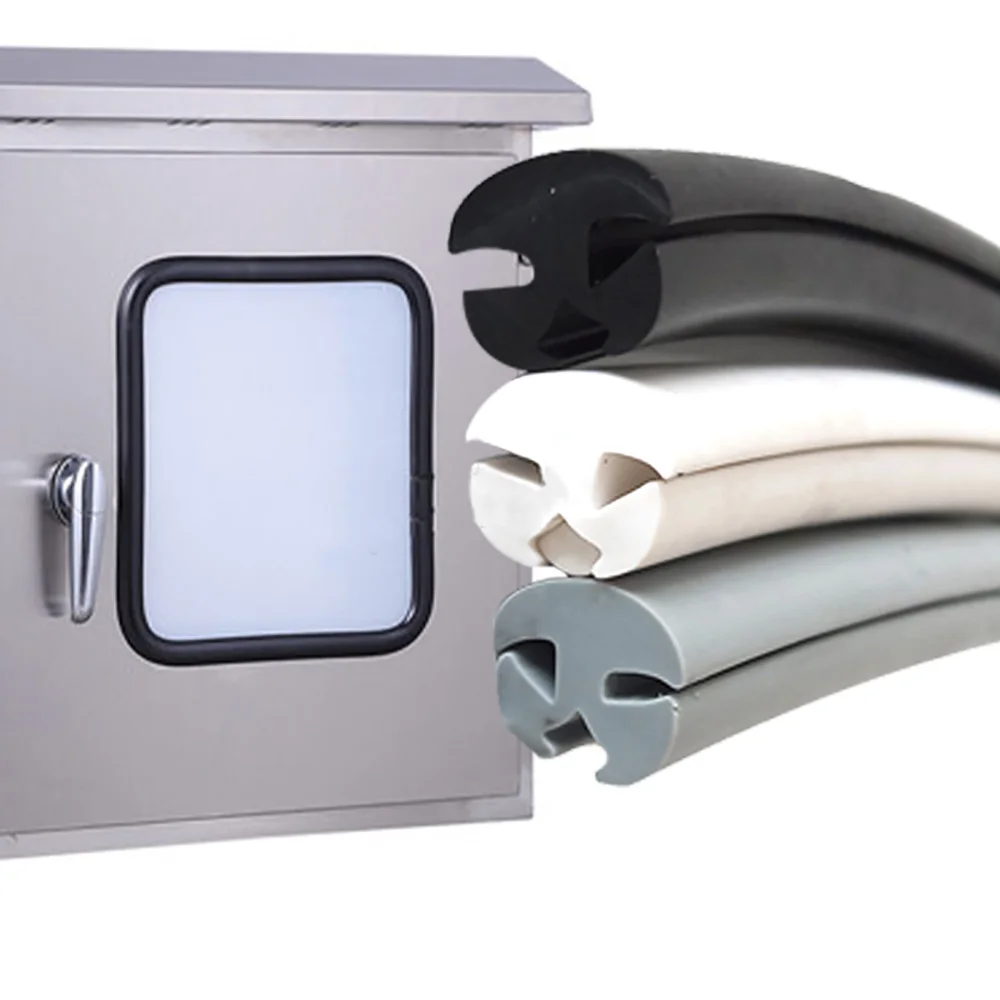 Silicone Rubber Glass Caulking Strip Door Window Sealing Strip Glass ...