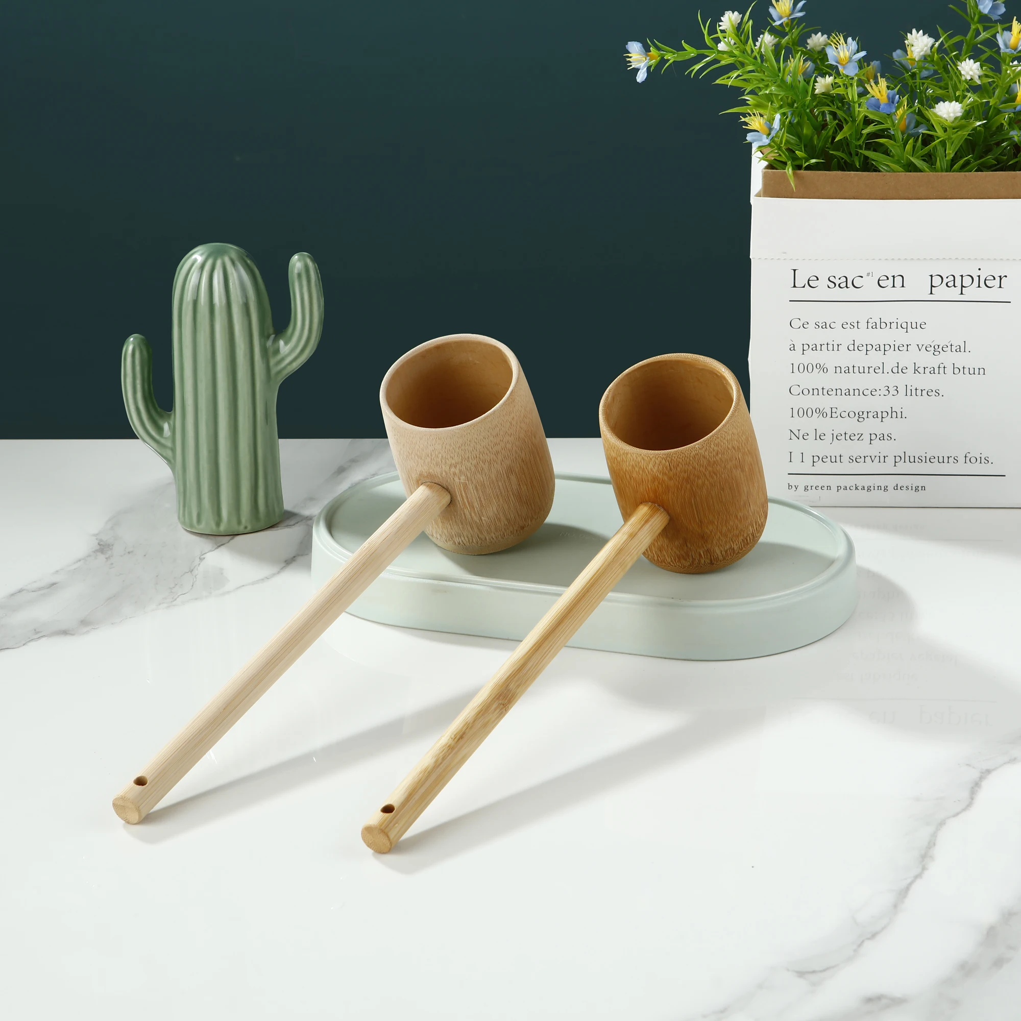 Bamboo-Bath-Spoon-Water-Ladle-with-Long-Handle-Japanese-Style-Water ...