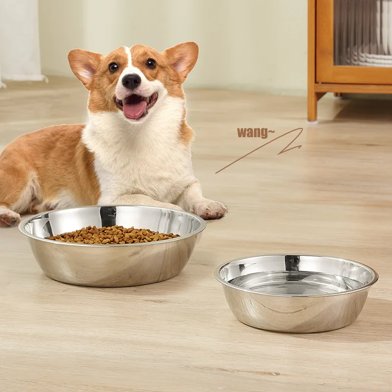 Large-Capacity-Dog-Bowl-Stainless-Steel-Pet-Feeding-Bowl-Cat-and-Dog ...