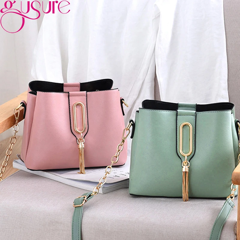 Gusure-Elegante-Bucket-Shoulder-Messenger-Bag-para-mulheres-bolsa-de ...