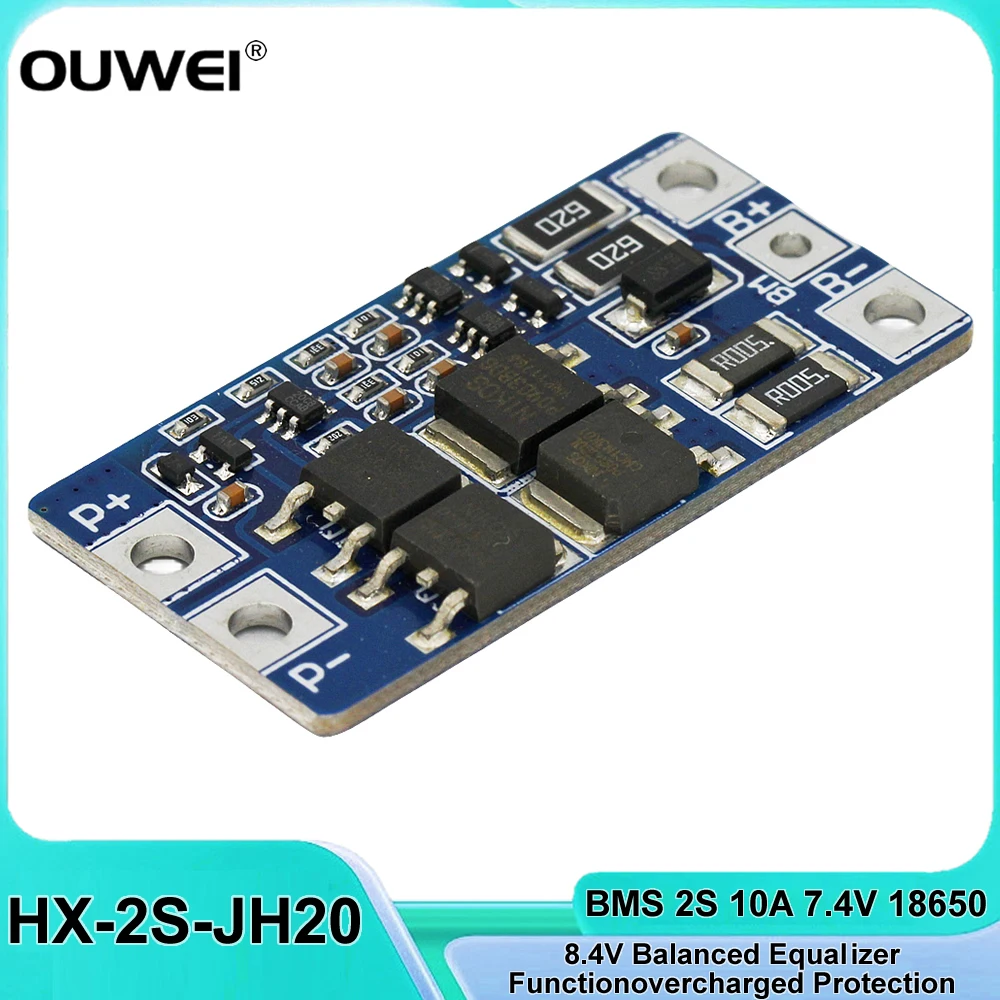 HX-2S-JH20-BMS-2S-10A-7-4V-18650-Lithium-Battery-Protection-Board-8-4V ...