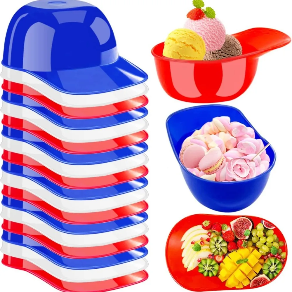 1SET Baseball cap ice cream bowl creative children's tableware candy ...