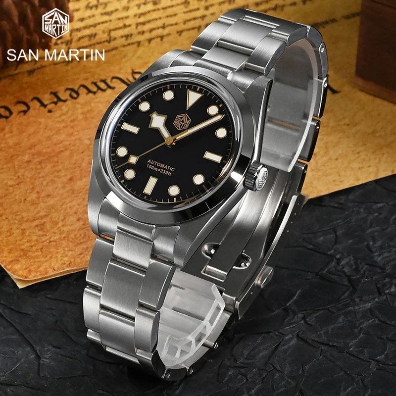 San-Martin-Luxury-Men-Mechanical-Wristwatches-10Bar-Waterproof-PT5000 ...