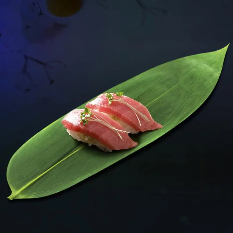 100-p-s-japon-s-folha-verde-sushi-sashimi-folhas-falsas-sushi-prato ...