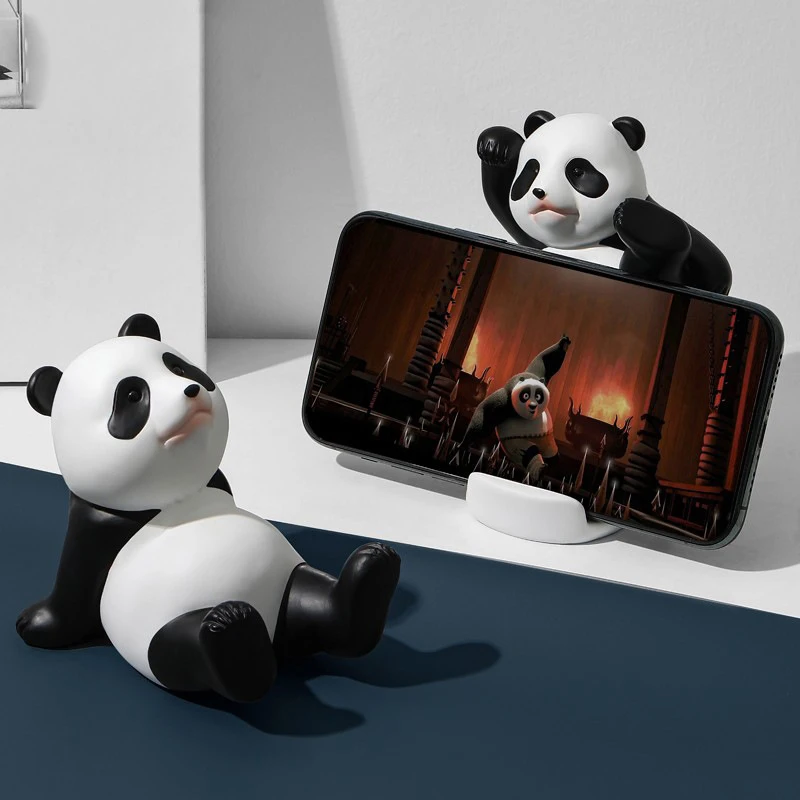 1PC-Cute-Creative-Panda-Figurines-Interior-Universal-Cell-Mobile-Phone ...