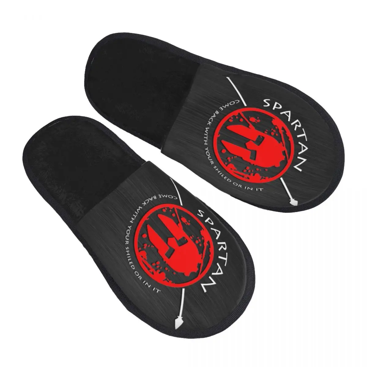 Sparta-Skull-Spartan-Warrior-House-Slippers-Women-Comfy-Memory-Foam ...