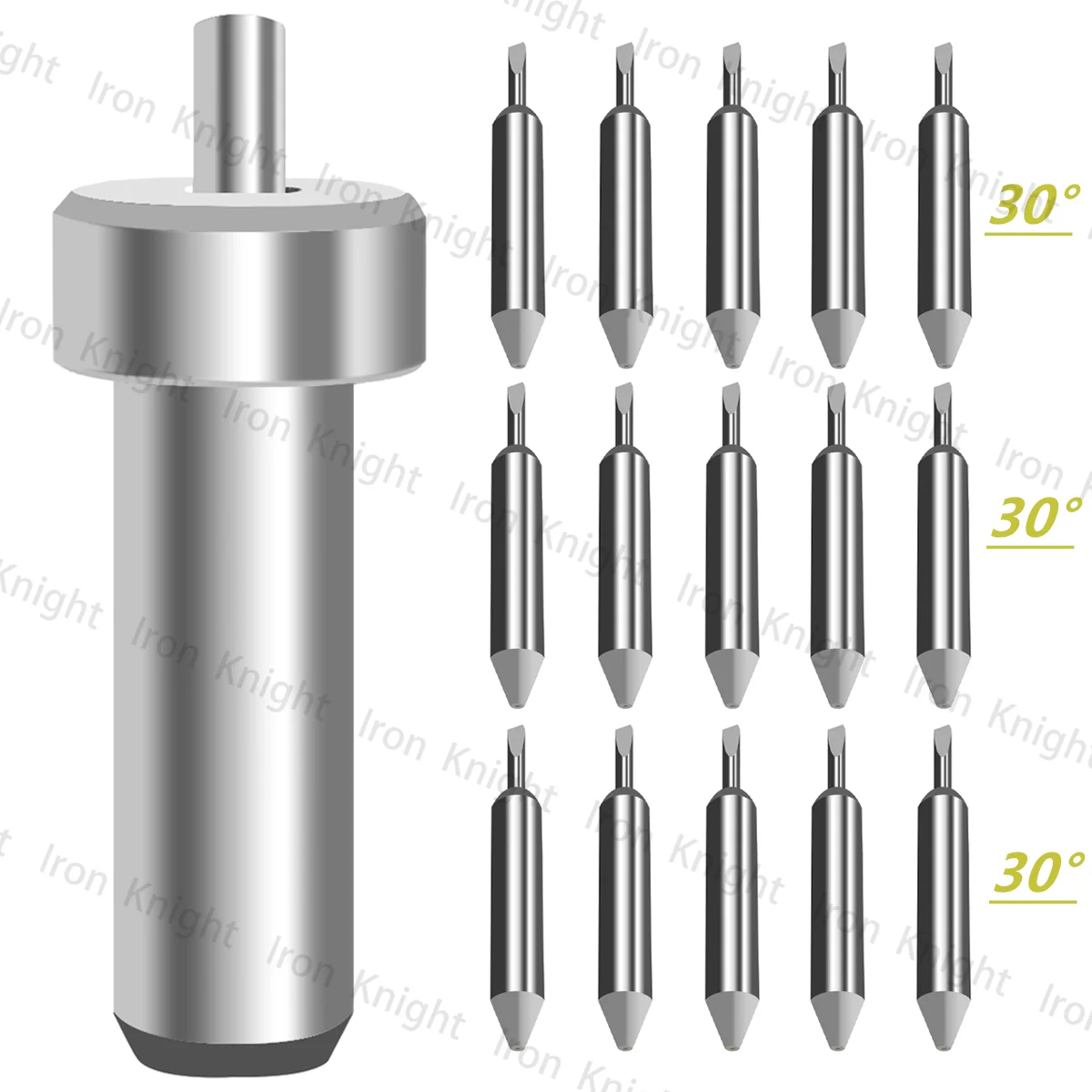 15pcs 30 Degree Plotter Vinyl Cutter for Cricut Joy Blade + 1pc Tool Holder