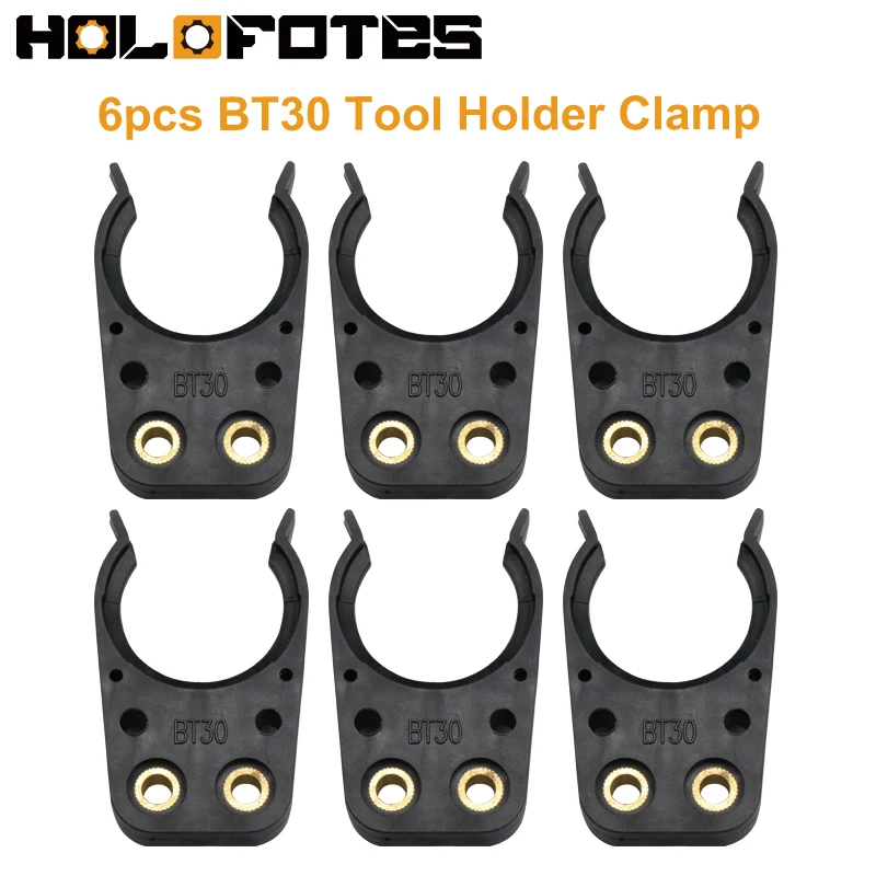 6pieces-BT30-Tool-Holder-Clamps-Claw-Tool-Changer-Grippers-ABS-Flame ...