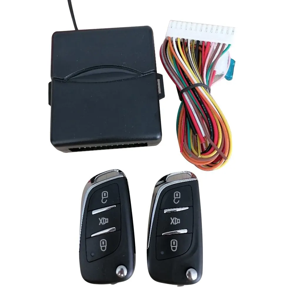 Universal-Car-Auto-Keyless-Entry-System-Button-Start-Stop-LED-Keychain ...