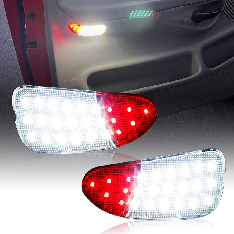 For Ford F150 1997-2003 F250 1997-1999 Duty Pickup White & Red LED ...