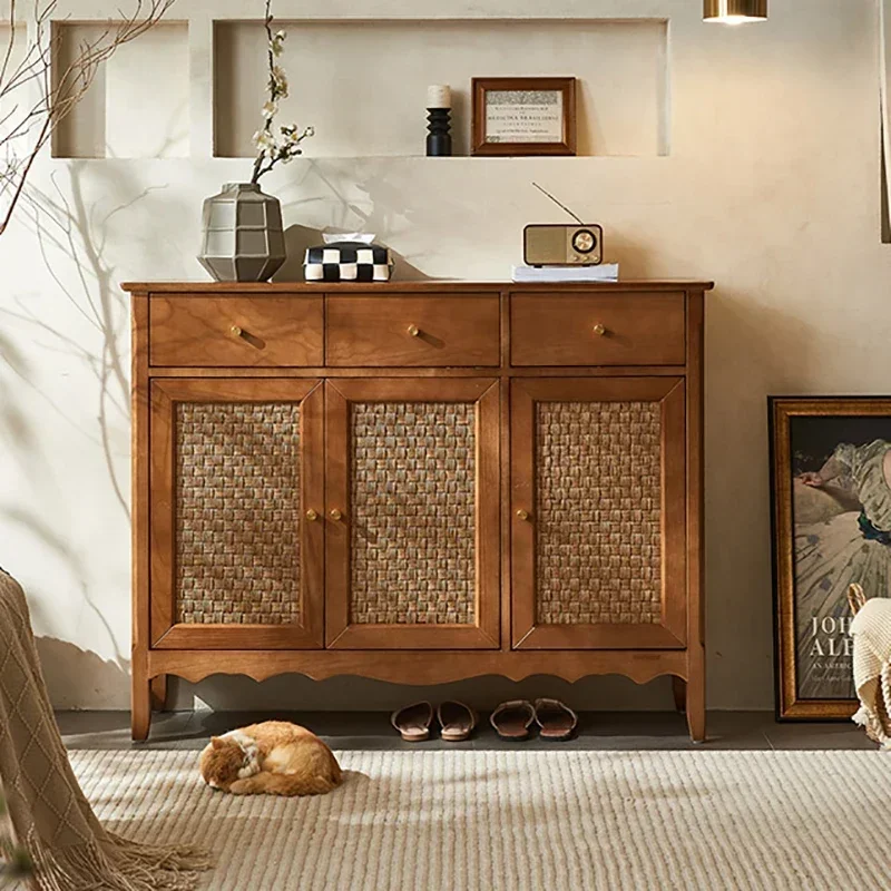 Kitchen-Button-Cabinets-Sideboard-Home-Furniture-Credenza-Cabinet ...