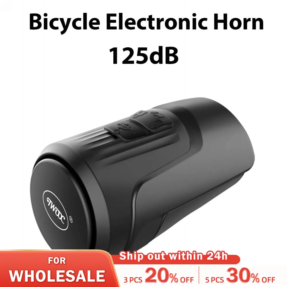 TWOOC-125dB-Bicycle-Electronic-Bell-Anti-Theft-Horn-USB-Rechargeable ...