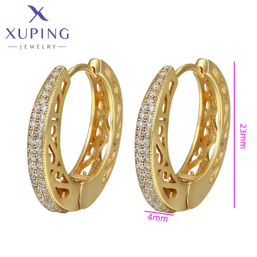 Xuping-Jewelry-Light-Gold-Color-Hoop-Earrings-for-Wome-Ladies-Mother-s ...