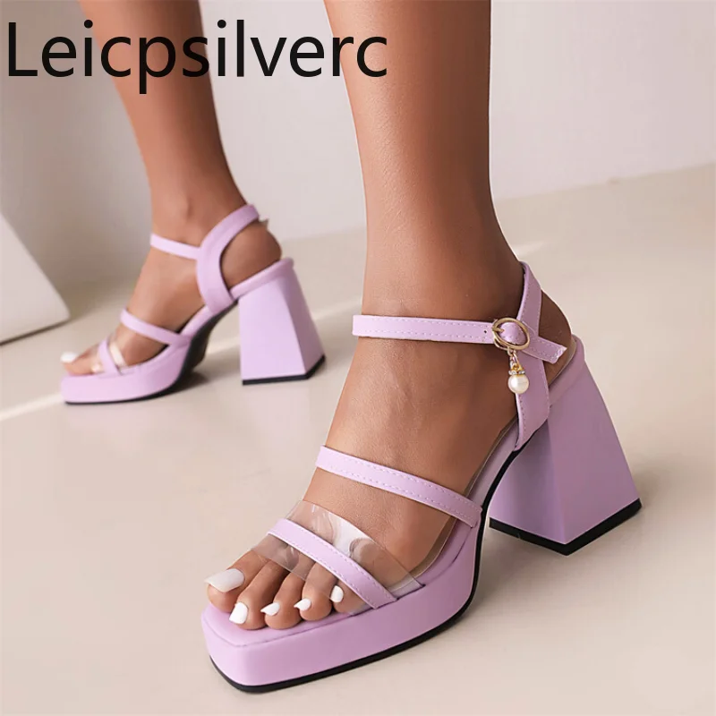 Women-s-Sandals-summer-New-fashion-Exposed-toe-String-Bead-sweet-Square ...