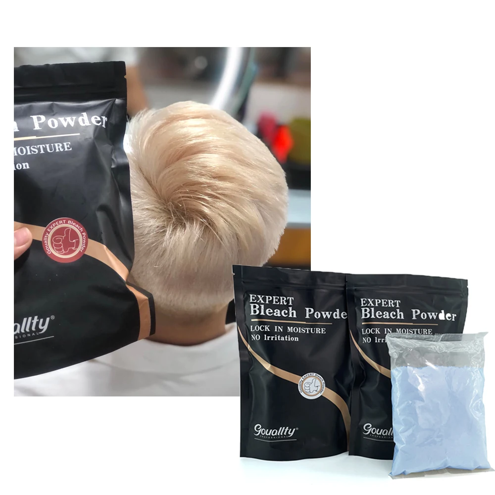 Gouallty-Blue-Hair-Bleach-Powder-Free-Shipping-Low-Ammoina-Protein ...