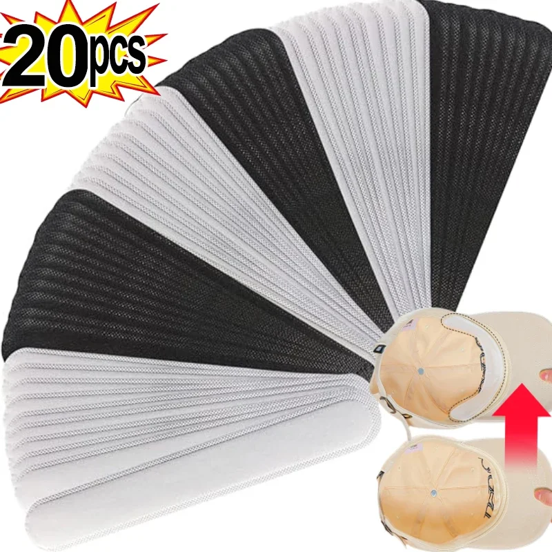 10-20Pcs-Cotton-Sweat-absorbing-Liner-Pads-Hat-Anti-dirt-Sports-Belt ...