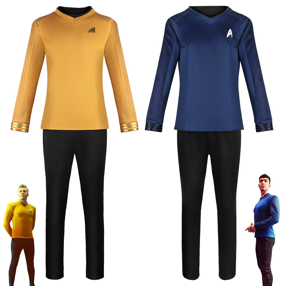 Movie-Strange-New-Worlds-Spock-Pike-Cosplay-Costume-Outfit-Uniform ...