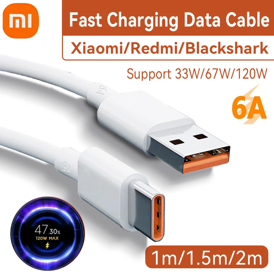 Original-Xiaomi-120W-USB-Type-C-Turbo-Charger-Cable-For-Mi-12-11-10-Pro ...