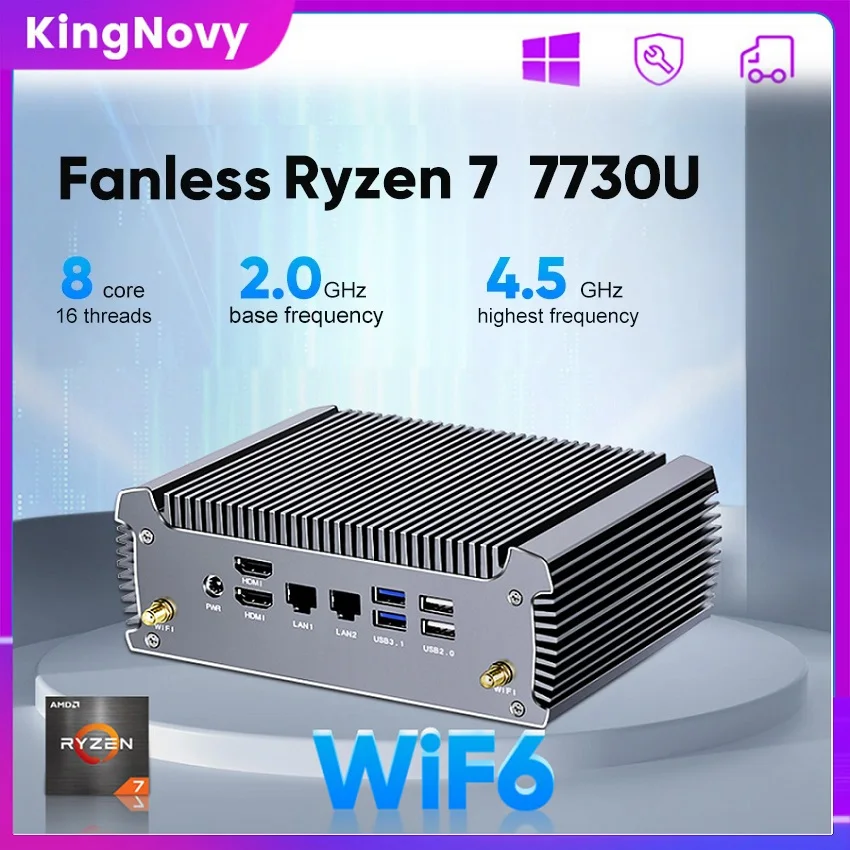 FU02-Windows-11Gaming-Mini-Computer-Ryzen-7-7730U-5800U-Fanless-AMD ...