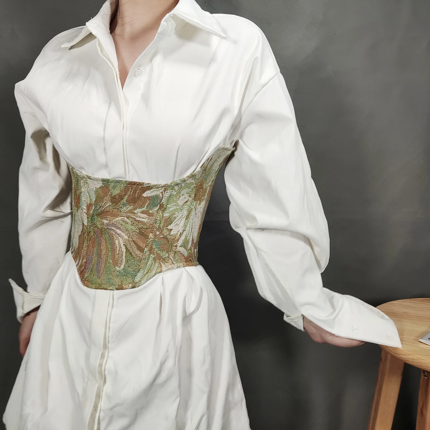 Women Underbust Corset Belt Gothic Vintage Bustiers Top Lace-up Sexy ...