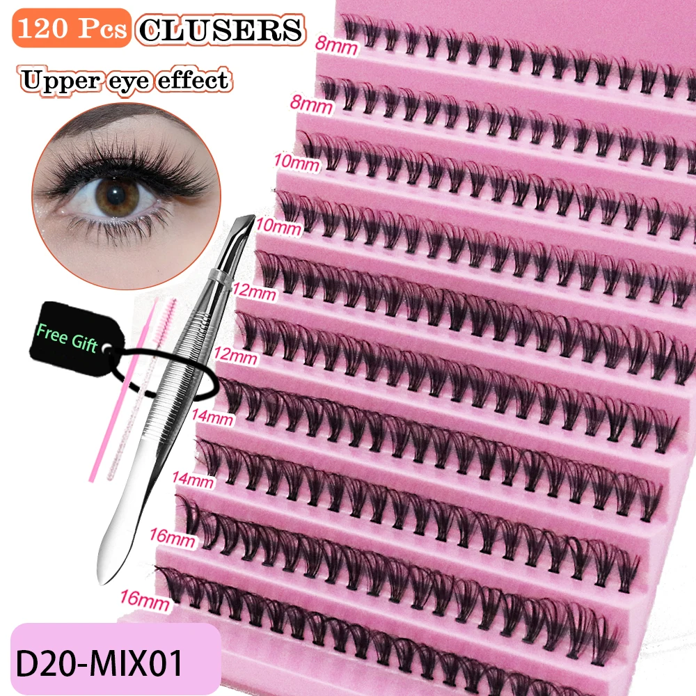 120-Bundle-1Box-Cluster-Lashes-Natural-Indiviual-Eyelashes-Bundle ...