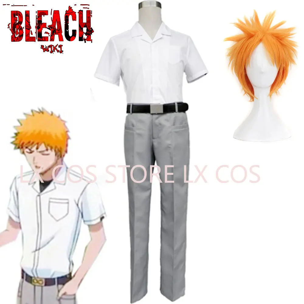 Anime-Bleach-Karakura-High-School-Boys-Summer-School-Uniform-Cosplay ...