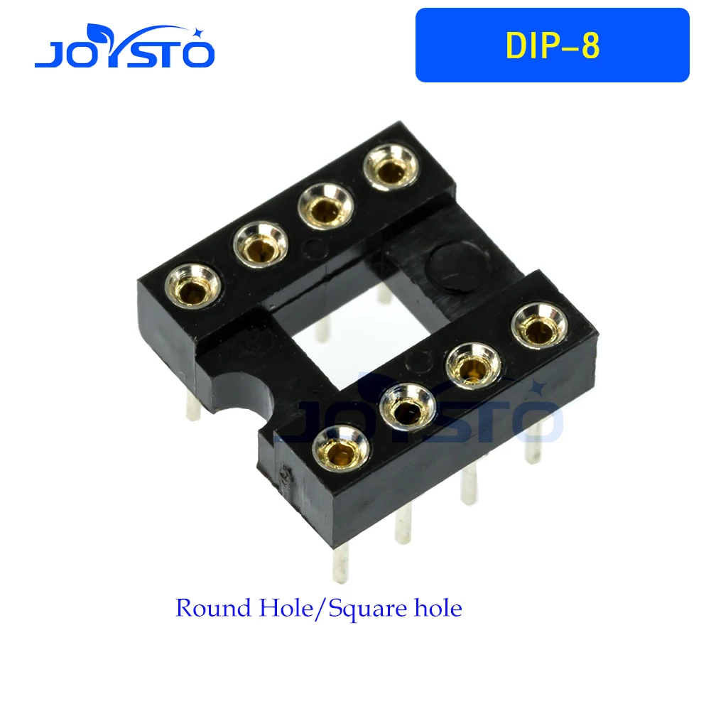 20pcs DIP-8 Round Hole Square hole 8 Pins 2.54MM DIP DIP8 IC Sockets Adaptor Solder Type IC ...