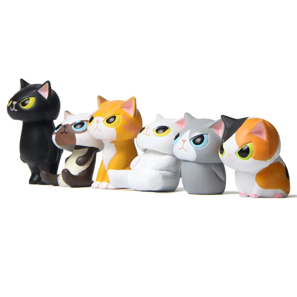 Искусственная кошка, фигурки, игрушки, мультяшный персонаж ...