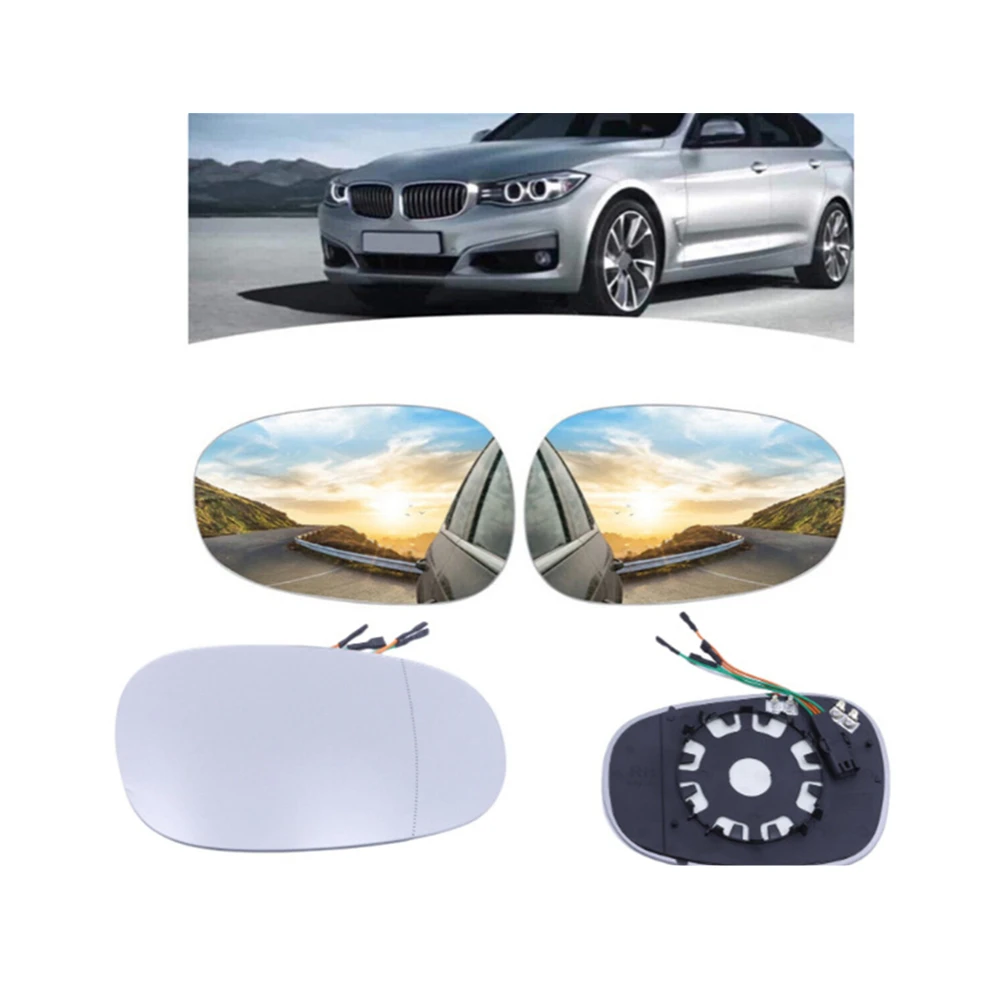 New Left + Right Side Mirror Glass Rear View Rearview Exterior Wide ...